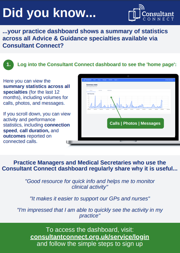 Primary Care - Consultant Connect Customer Area
