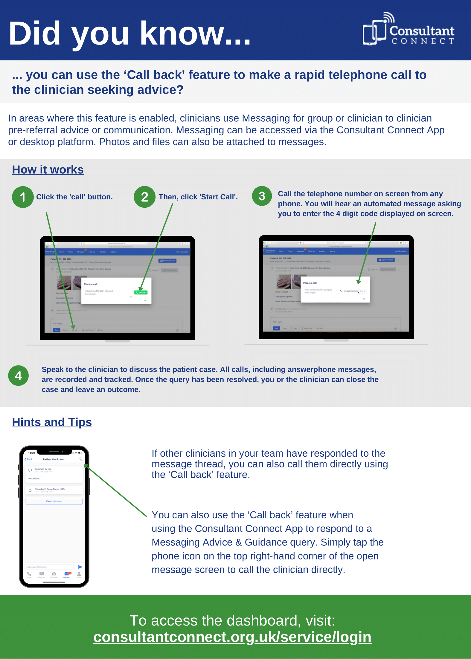 Secondary Care - Consultant Connect Wales Customer Area