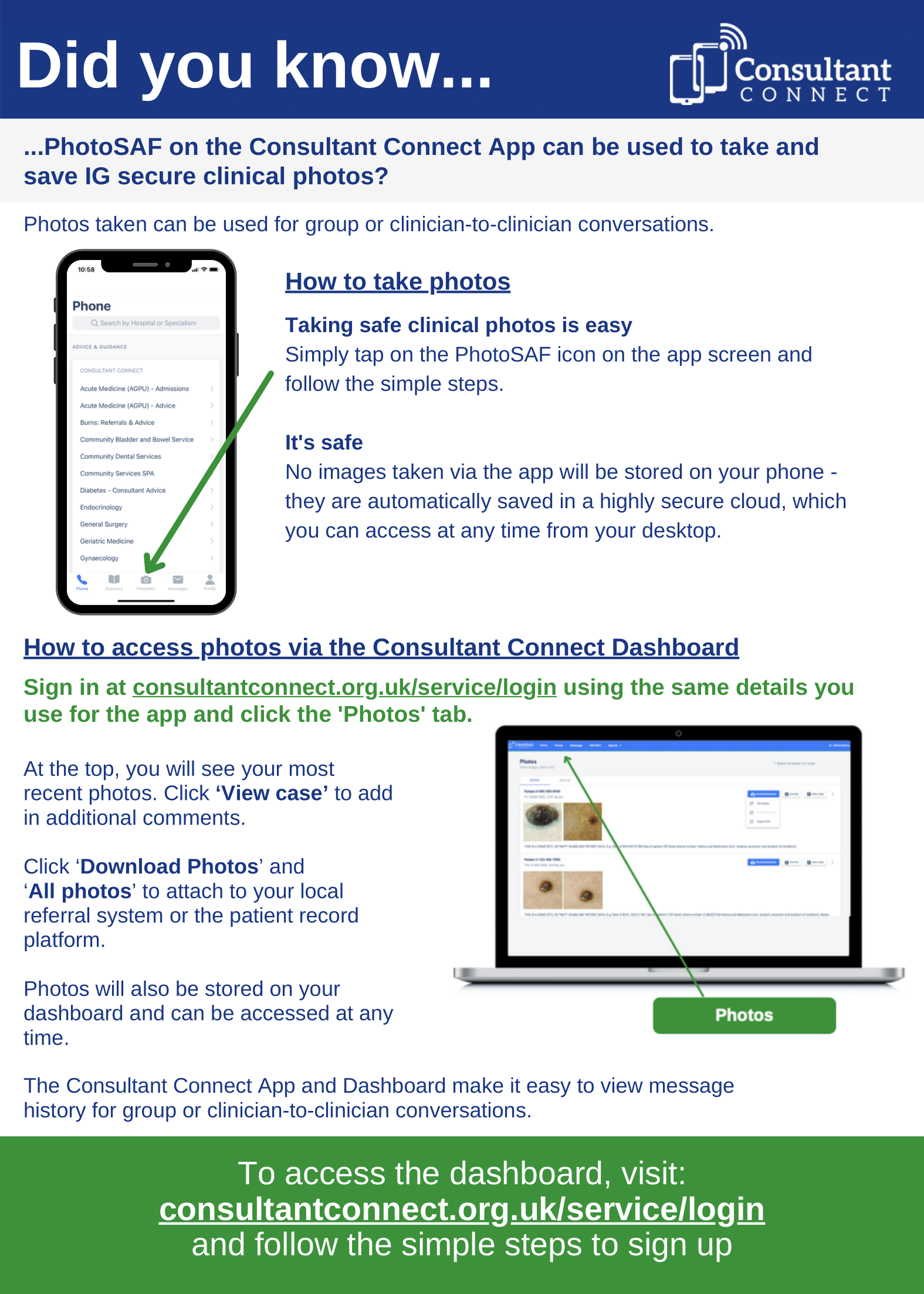 Secondary Care - Consultant Connect Wales Customer Area